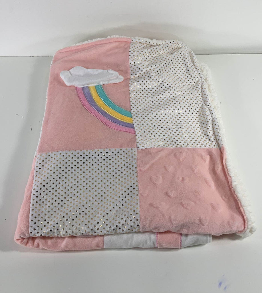 Modern Baby Activity Blanket, Pink Unicorn