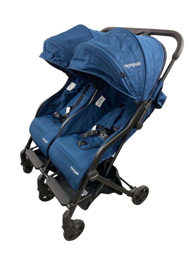 Mompush Lithe Double Stroller, 2021, Black