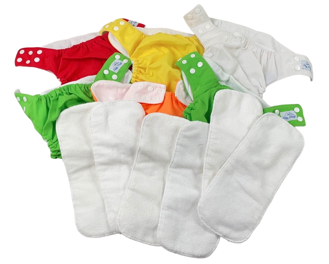 BUNDLE Happy Heiny Cloth Diapers & Inserts — GoodBuy Gear