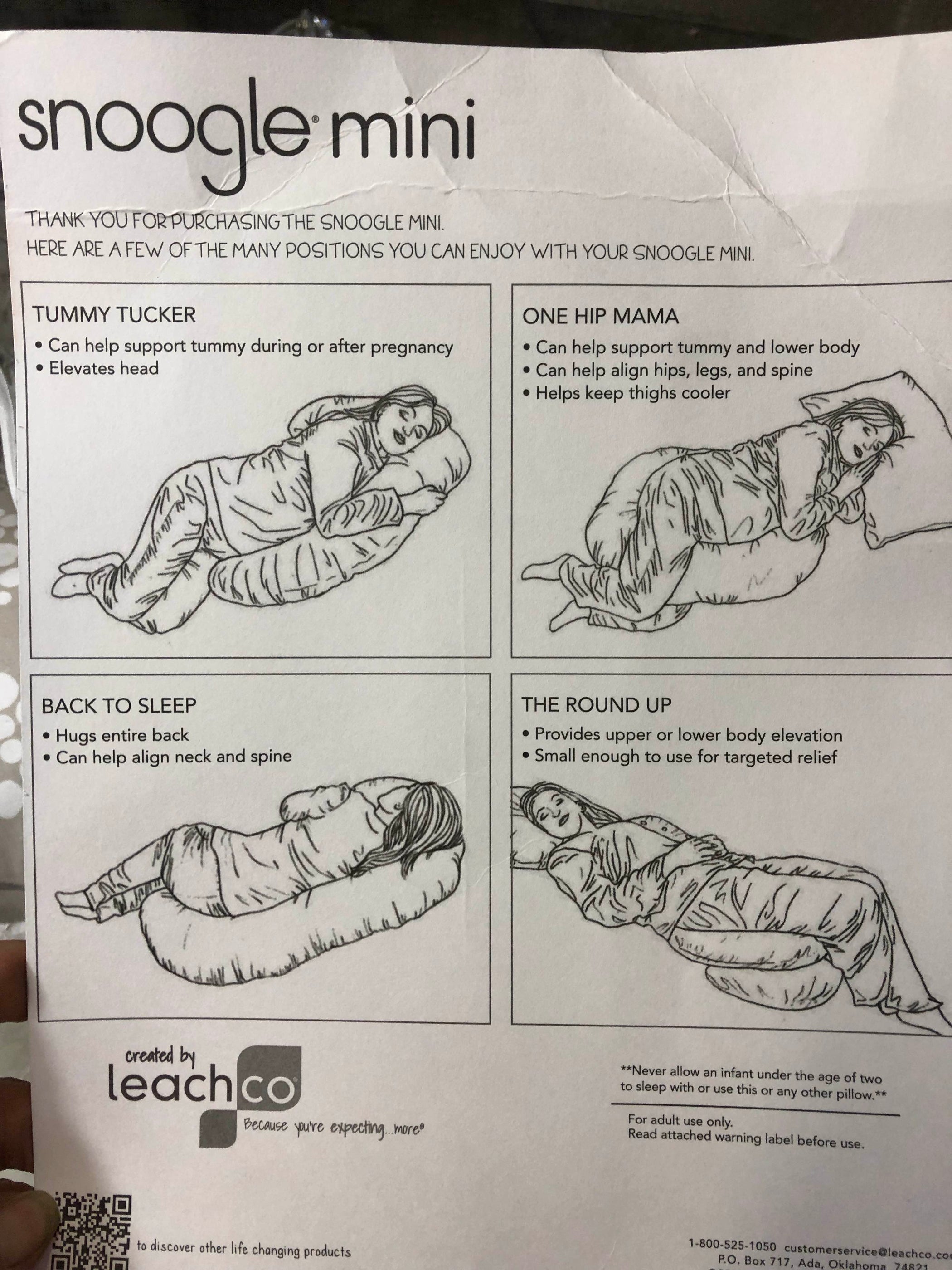 Leachco Snoogle Mini Compact Side Sleeper — GoodBuy Gear