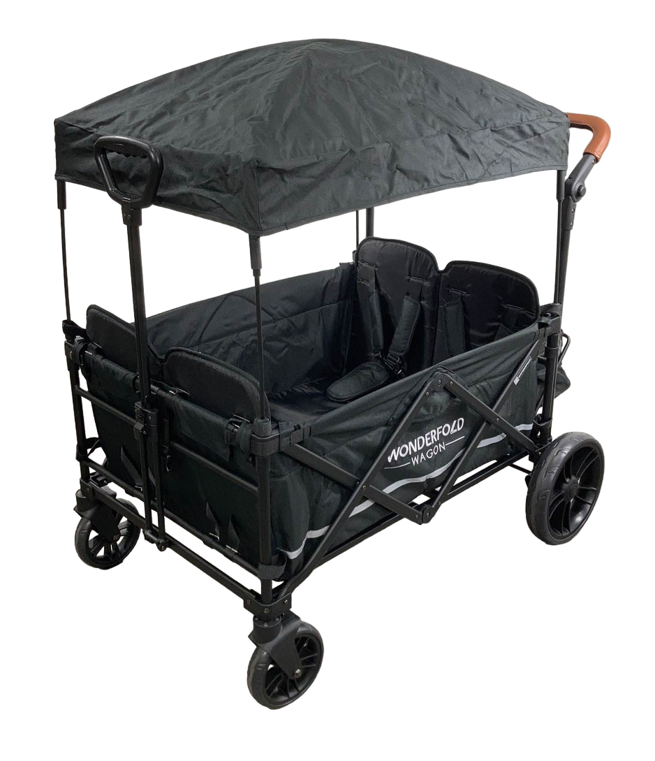 Wonderfold X4 Push & Pull Quad Stroller, 2022, Black — GoodBuy Gear