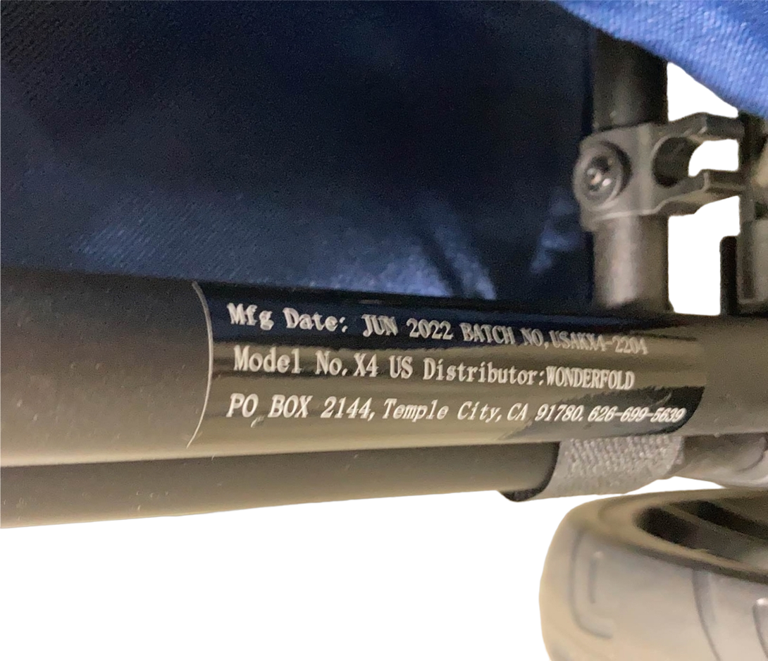 Wonderfold X4 Push & Pull Quad Stroller, 2022, Navy — GoodBuy Gear