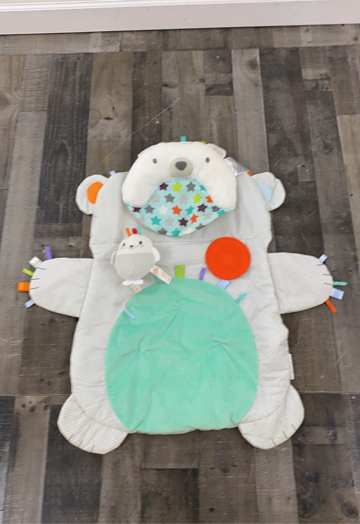 Bright Starts Tummy Time Prop & Play Mat, Polar Bear