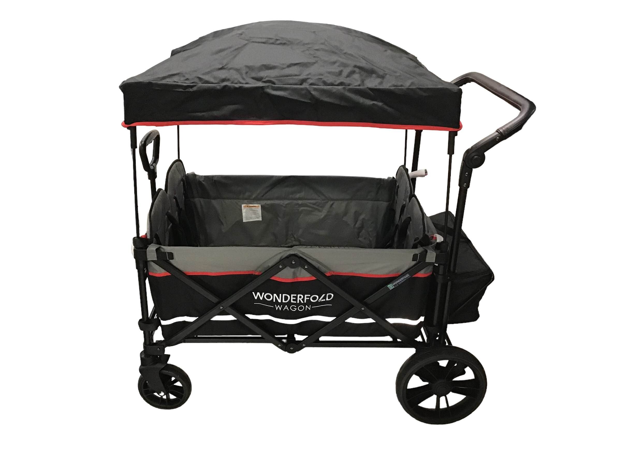 Wonderfold X4 Push & Pull Quad Stroller, 2022, Black — GoodBuy Gear
