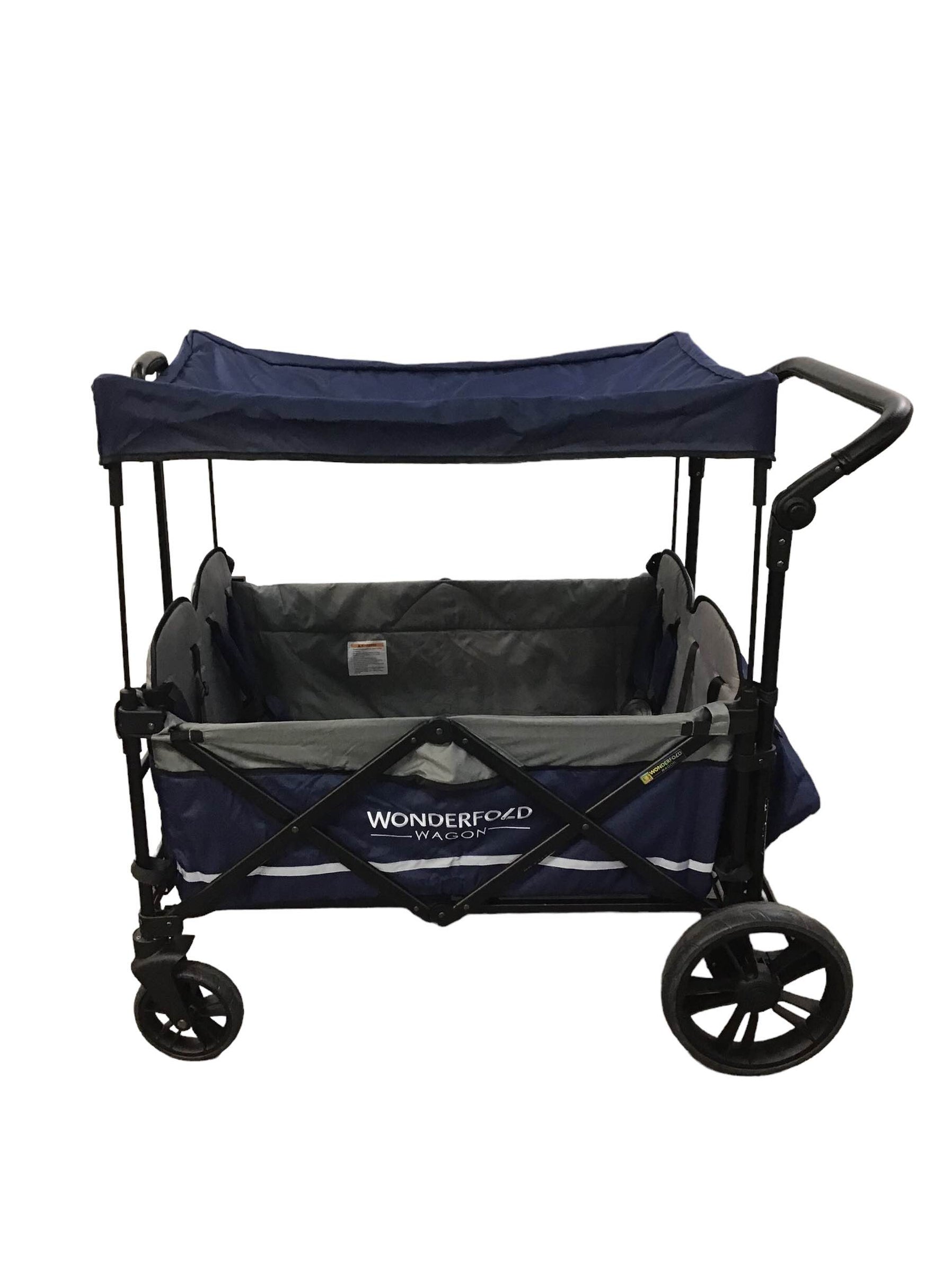 Wonderfold X4 Push & Pull Quad Stroller, 2021, Navy — GoodBuy Gear