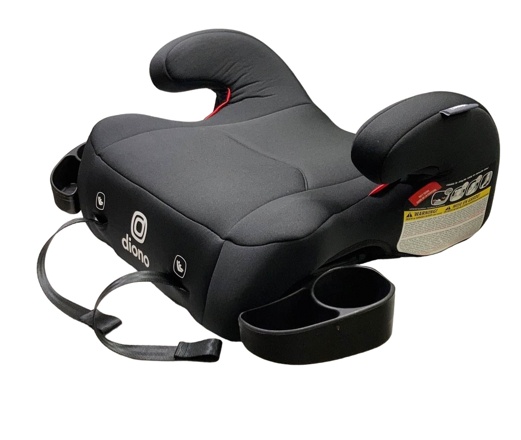 Diono Solana 2 Backless Booster Seat, 2022, With LATCH, Black