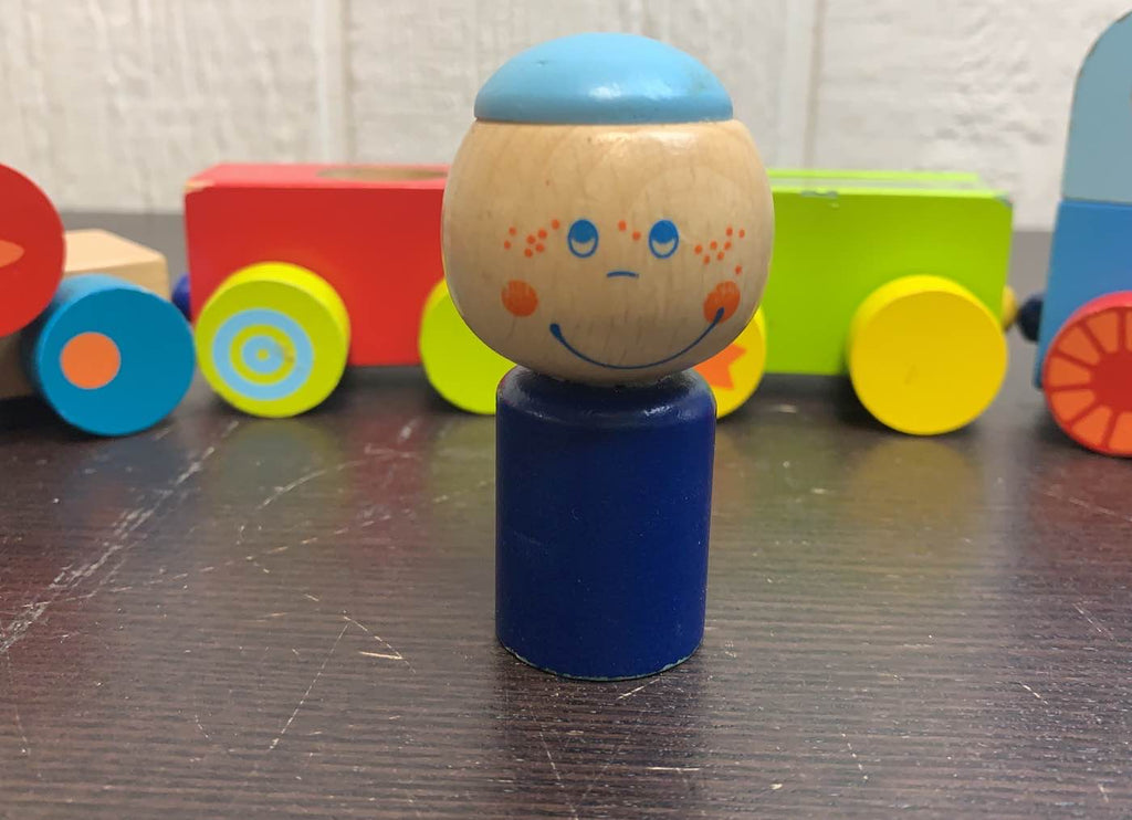 HABA Habatown All Aboard Wooden Magnetic Stacking Train