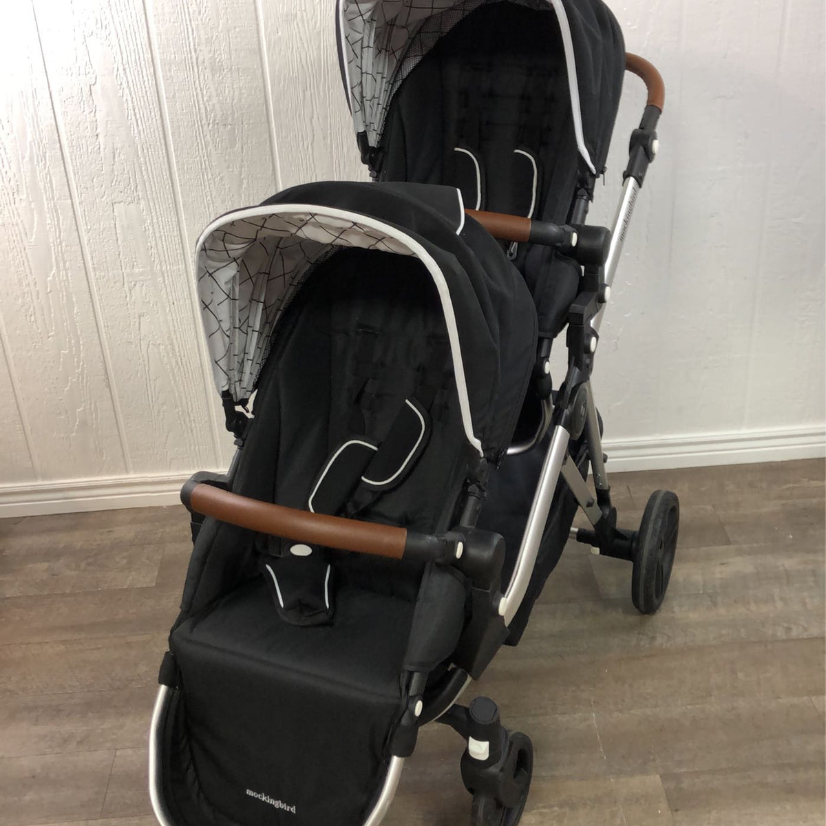 Mockingbird Single to Double Stroller With second Seat Kit, 2020, Blac ...