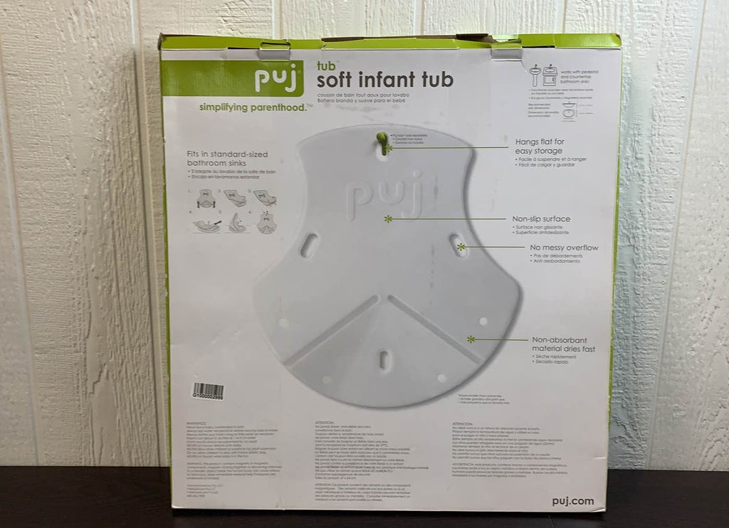 Puj Foldable Baby Bathtub, White