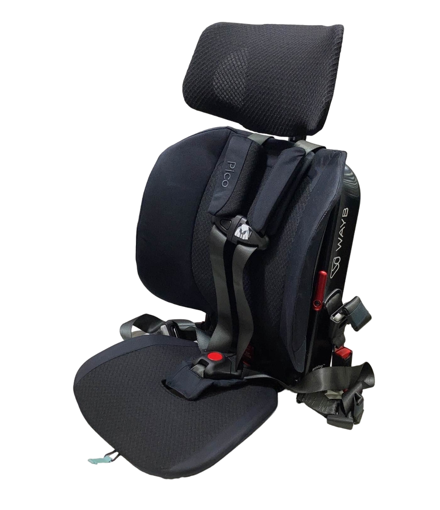 WAYB Pico Portable Car Seat Bundle, 2023, Jet, Deluxe Bag