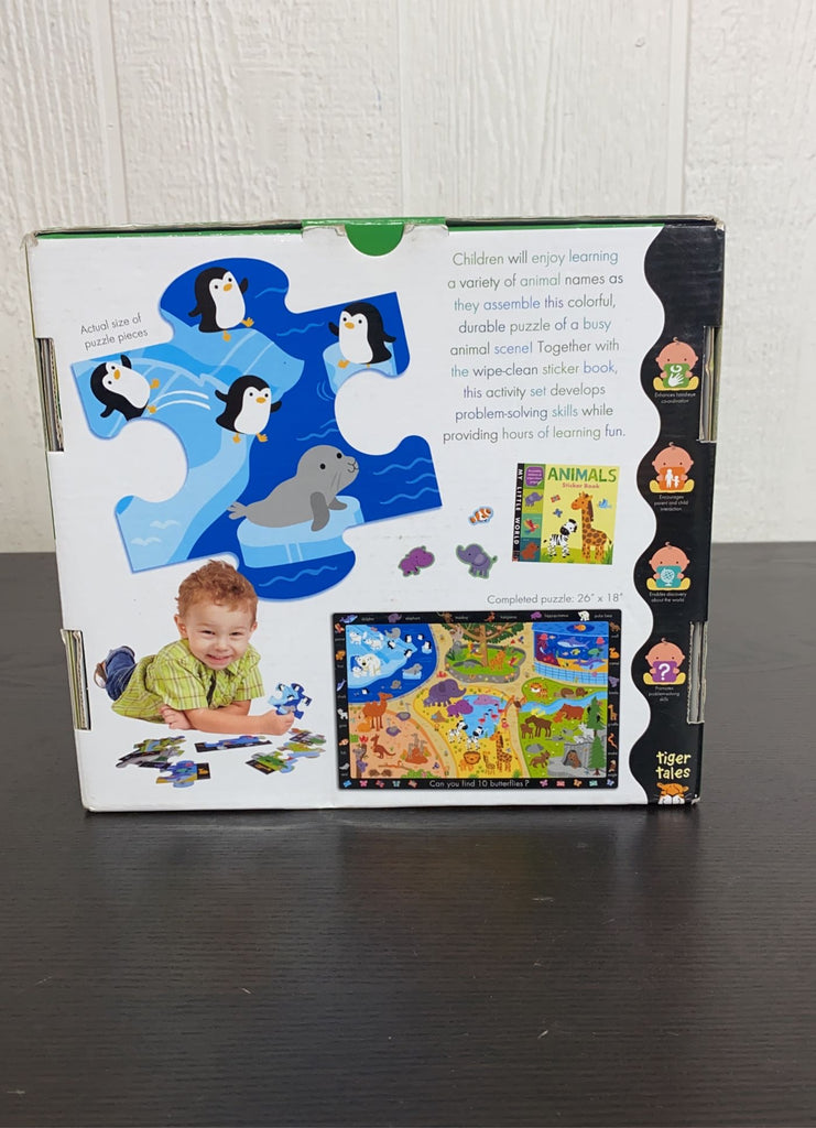 Animal Puzzle and Sticker Book