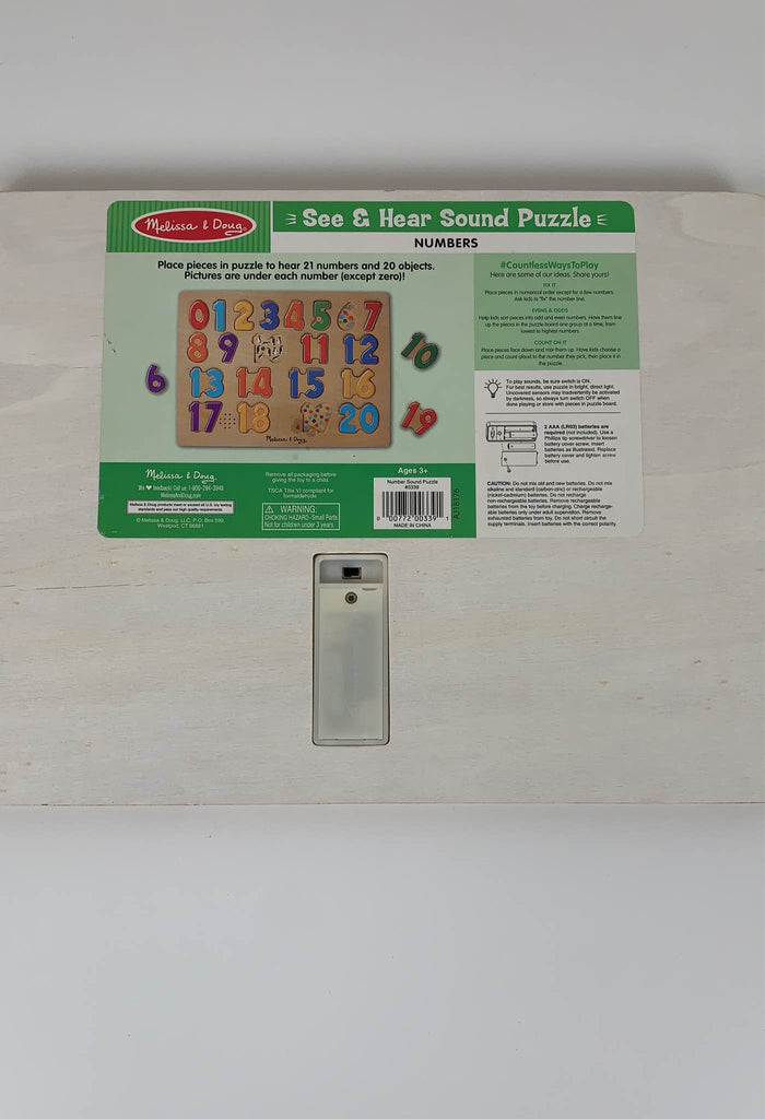 Melissa & Doug Sound Puzzle, Numbers