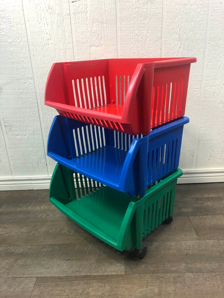 Tenex Stacking Bins, Set of 3
