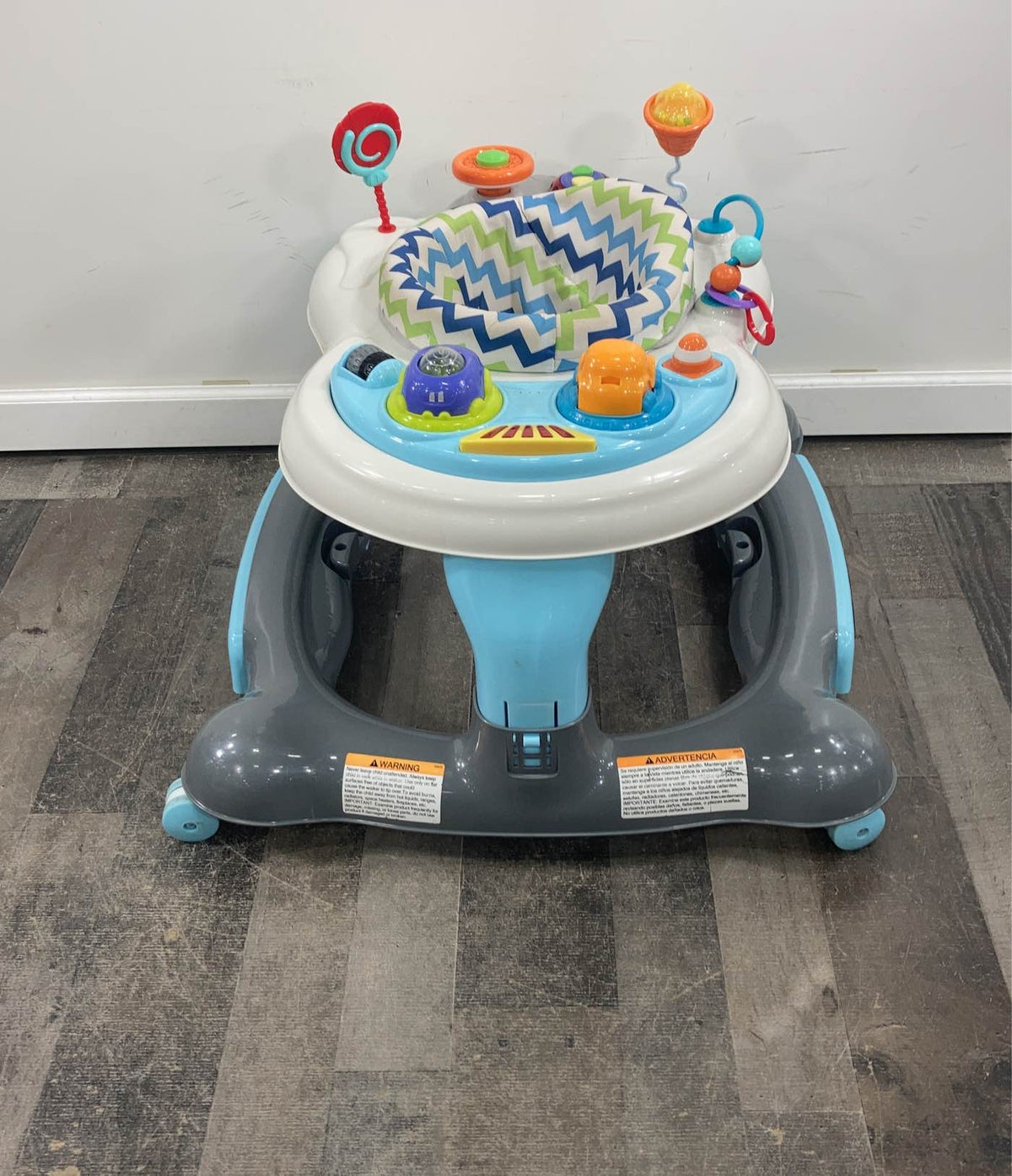 Stork Craft 3-in-1 Activity Walker, Blue/Gray — GoodBuy Gear