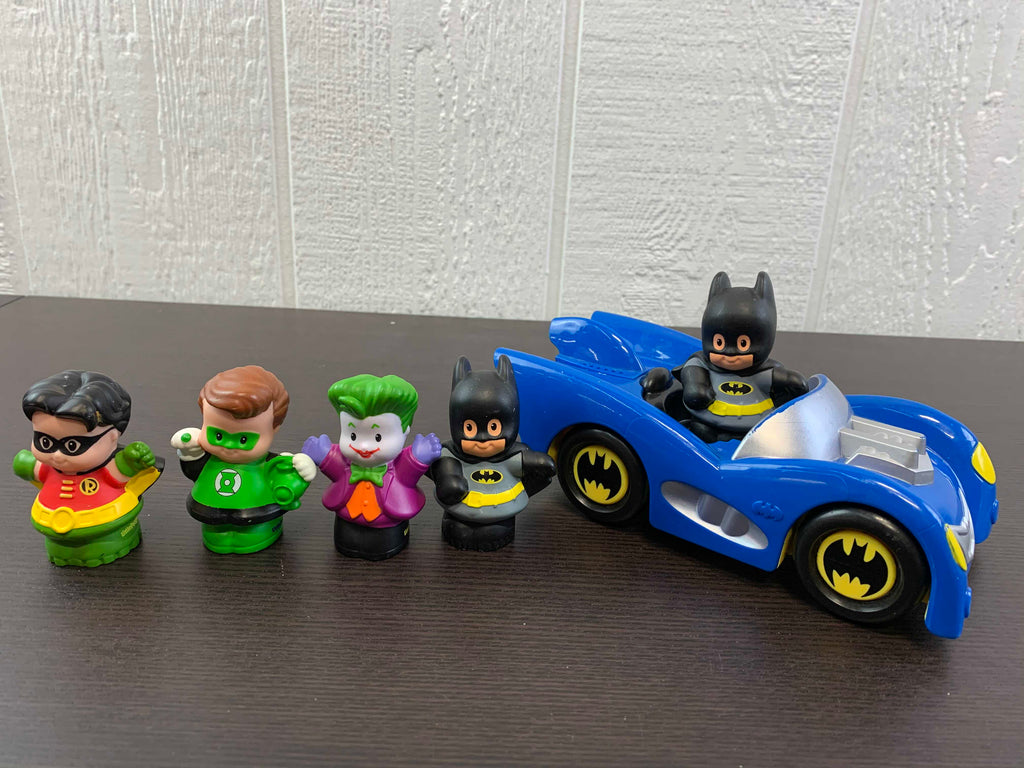 Fisher Price Little People DC Super Friends and Batmobile