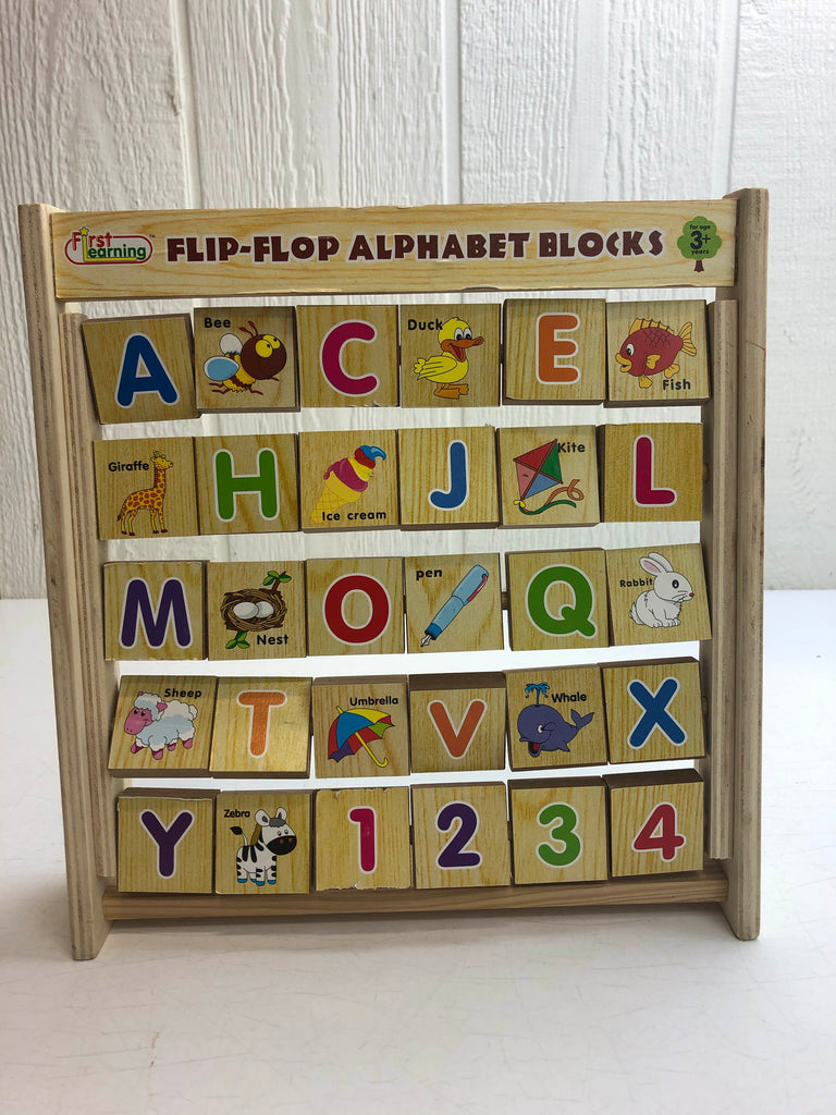 First Learning Flip-Flop Alphabet Blocks