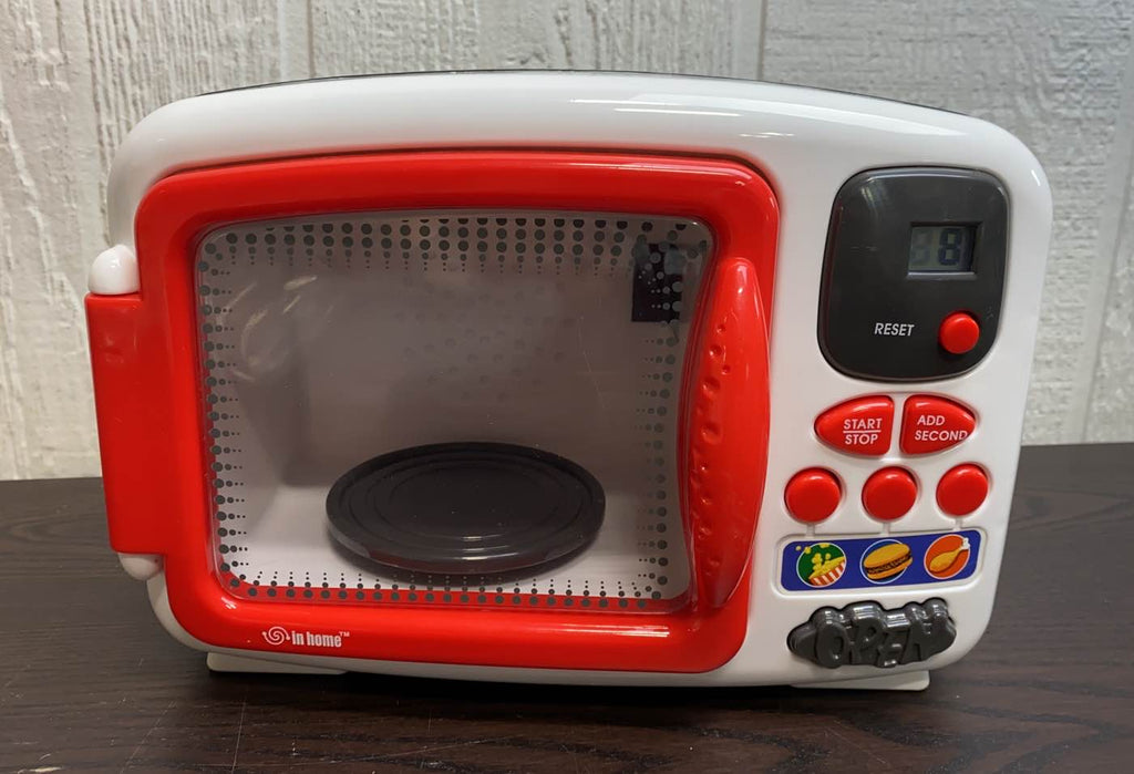Red Box Toy In Home Electronic Microwave Play Set